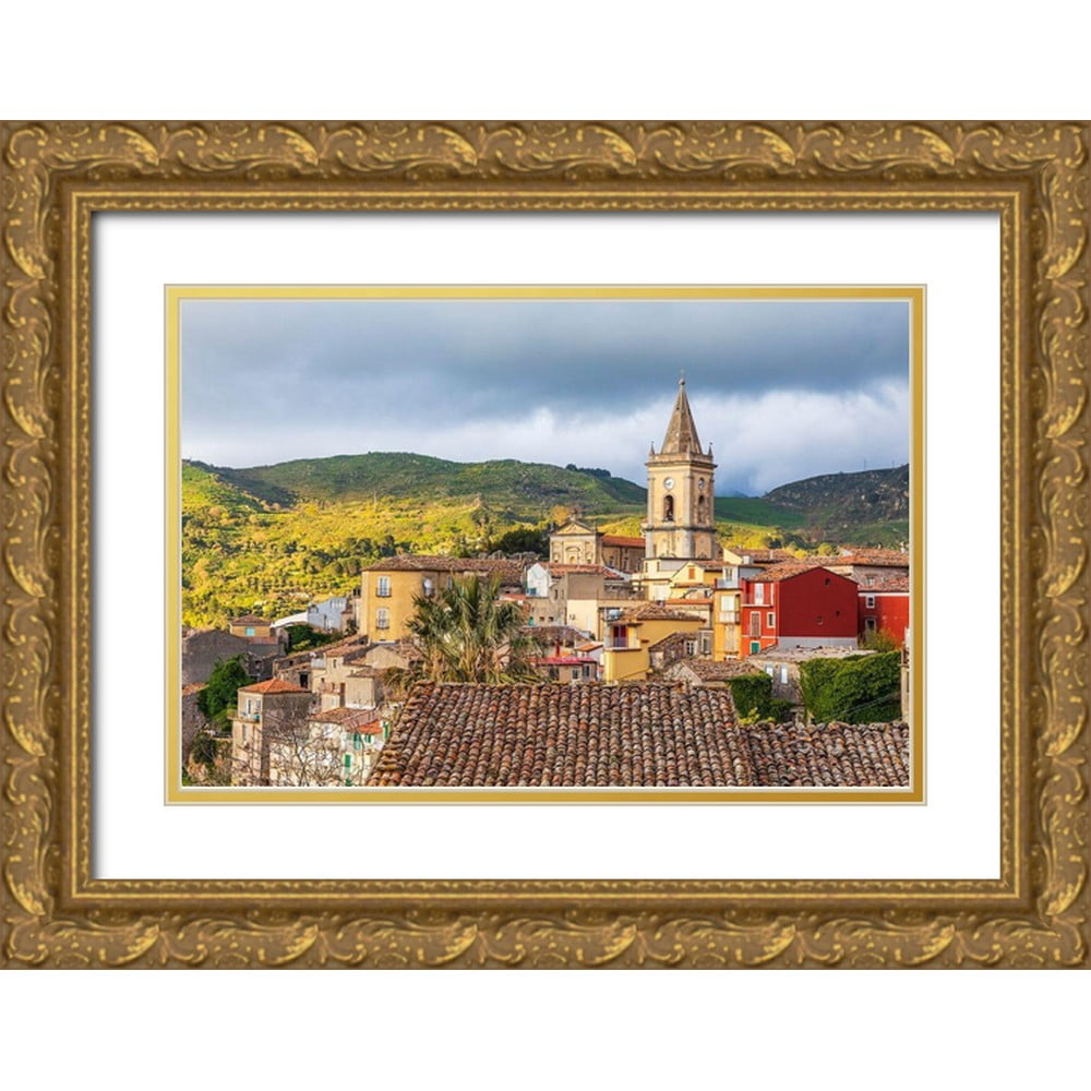 Wilson, Emily 14x11 Gold Ornate Wood Framed with Double Matting Museum ...