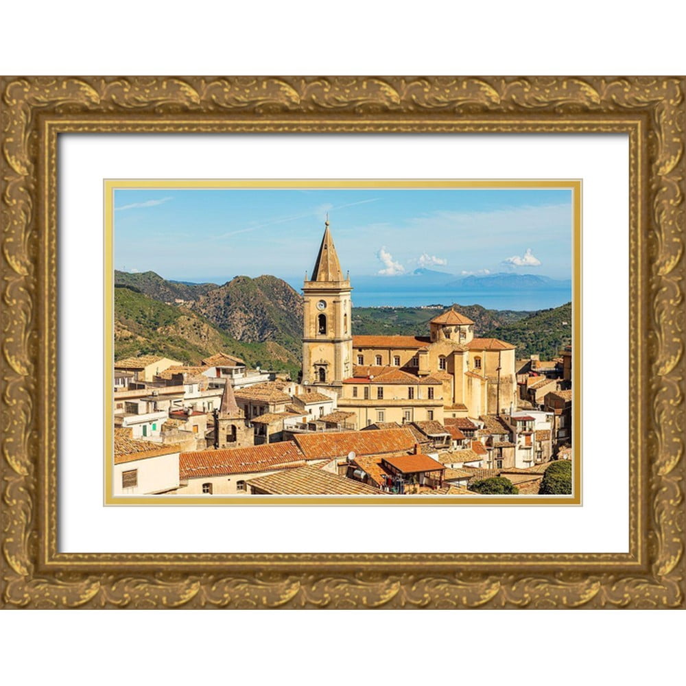 Wilson, Emily 14x11 Gold Ornate Wood Framed with Double Matting Museum ...