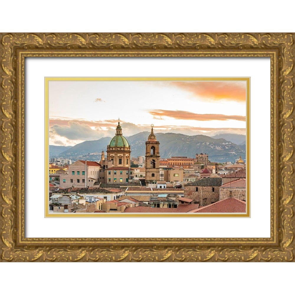 Wilson, Emily 14x11 Gold Ornate Wood Framed with Double Matting Museum ...