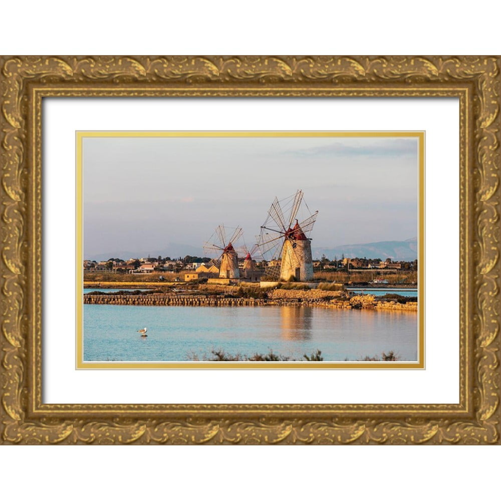 Wilson, Emily 14x11 Gold Ornate Wood Framed with Double Matting Museum ...