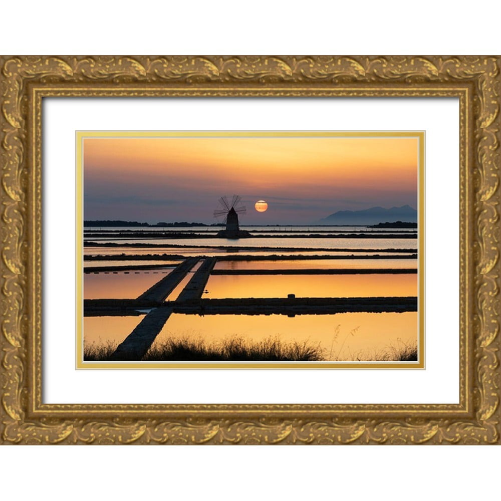 Wilson, Emily 14x11 Gold Ornate Wood Framed with Double Matting Museum ...