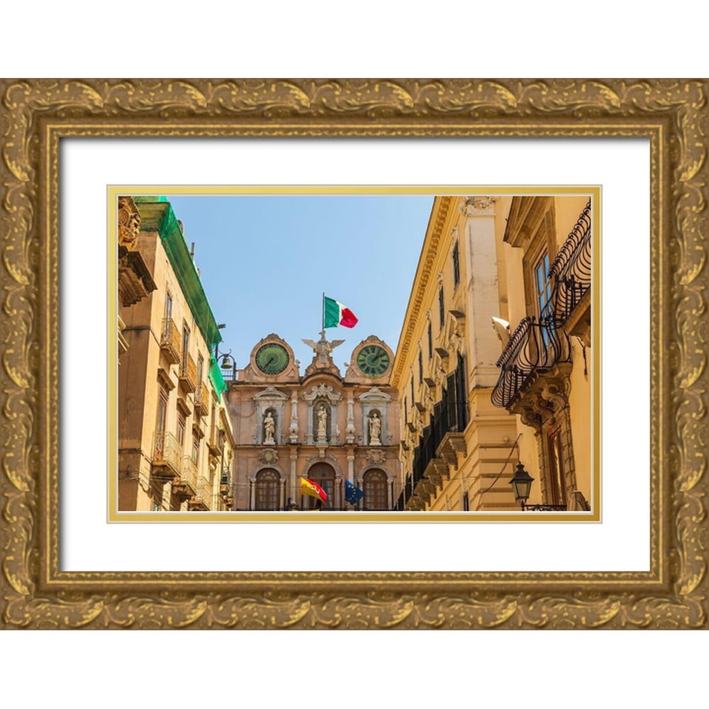 Wilson, Emily 14x11 Gold Ornate Wood Framed with Double Matting Museum ...