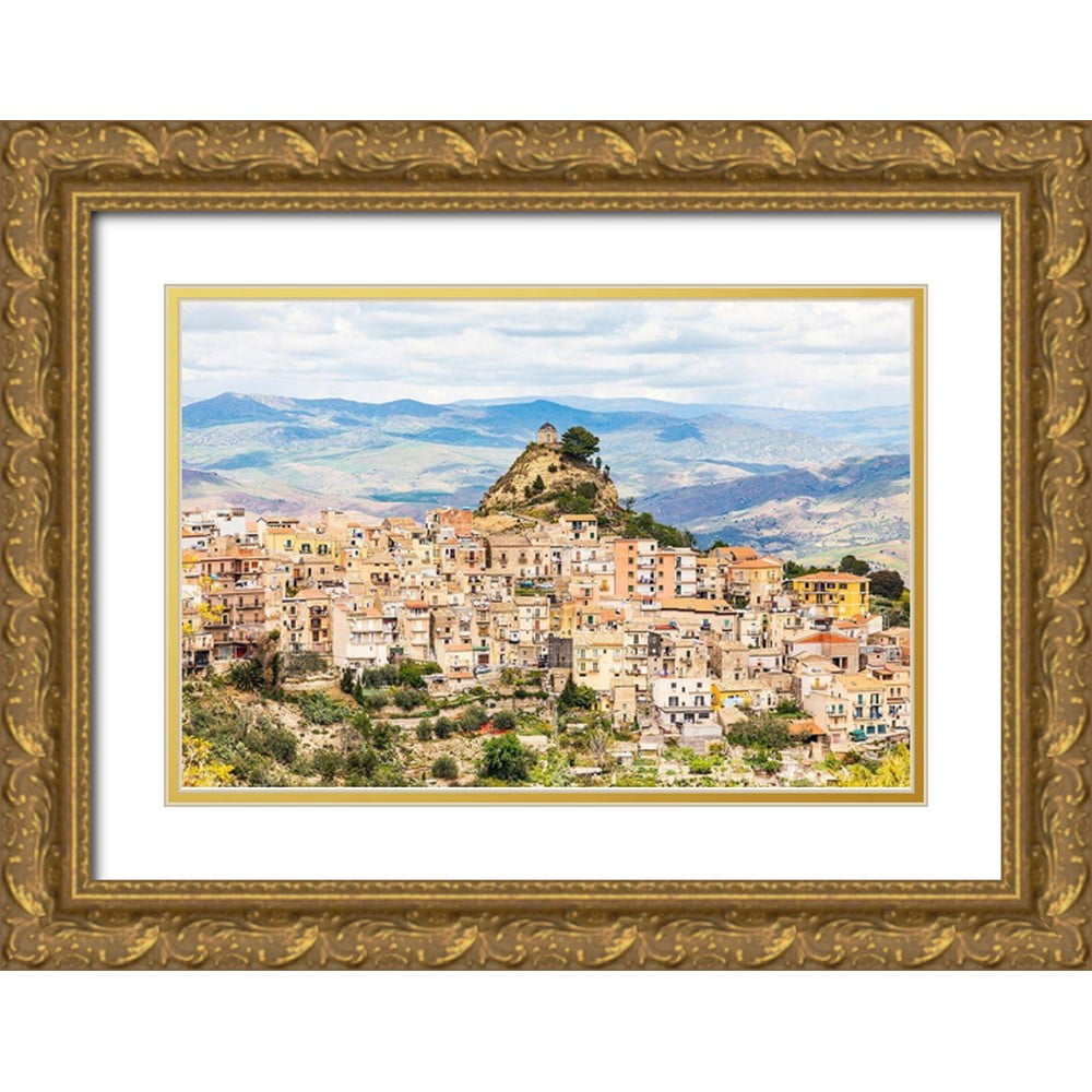 Wilson, Emily 24x17 Gold Ornate Wood Framed with Double Matting Museum ...