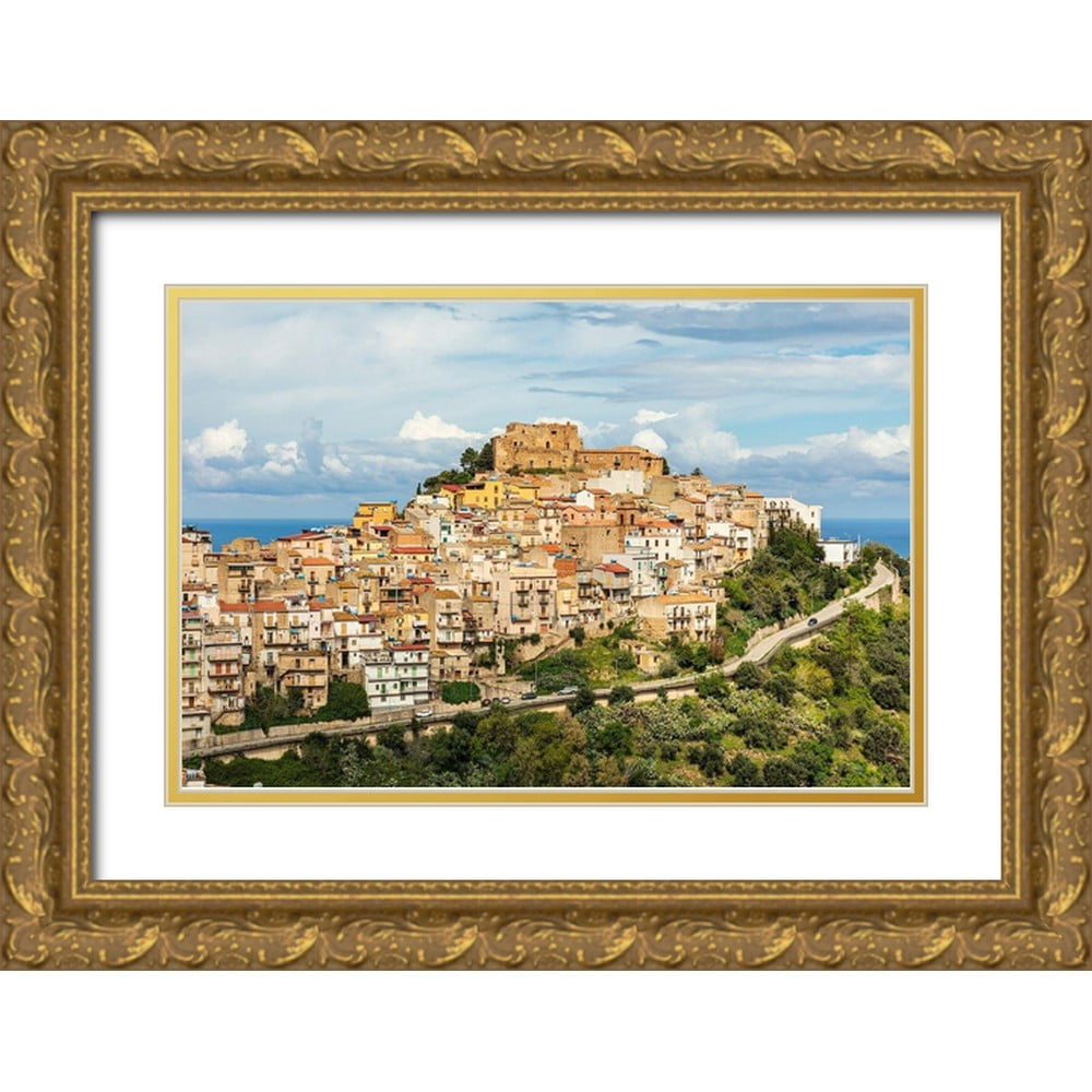 Wilson, Emily 32x23 Gold Ornate Wood Framed with Double Matting Museum ...