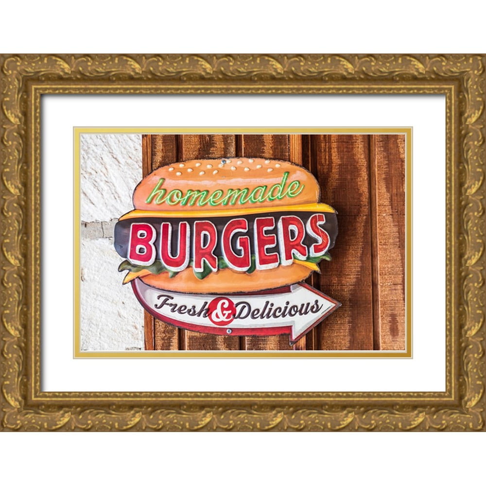 Wilson, Emily M. 14x11 Gold Ornate Wood Framed with Double Matting ...