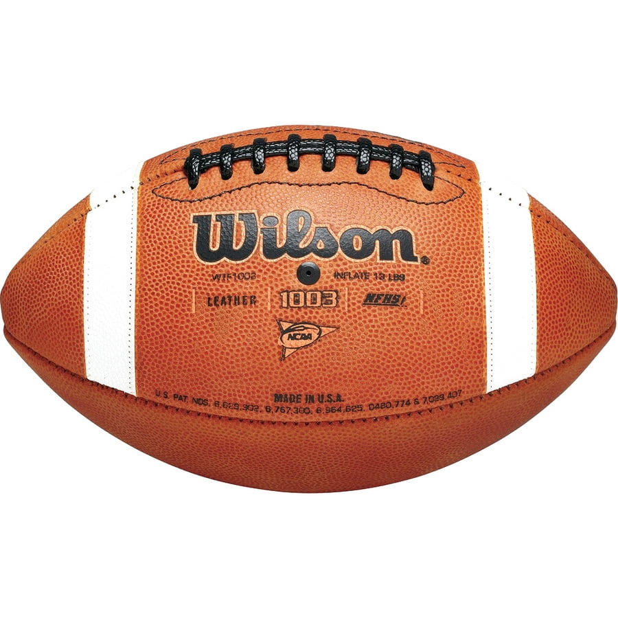 Wilson GST 1003 Official Size Leather Game Football - Walmart.com