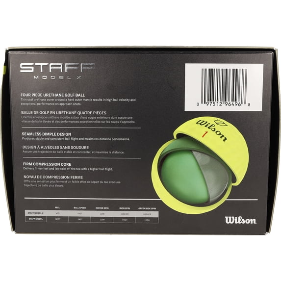 Wilson Golf 2026 Staff Model X Golf Balls 1-Dozen [Yellow] - Walmart.com