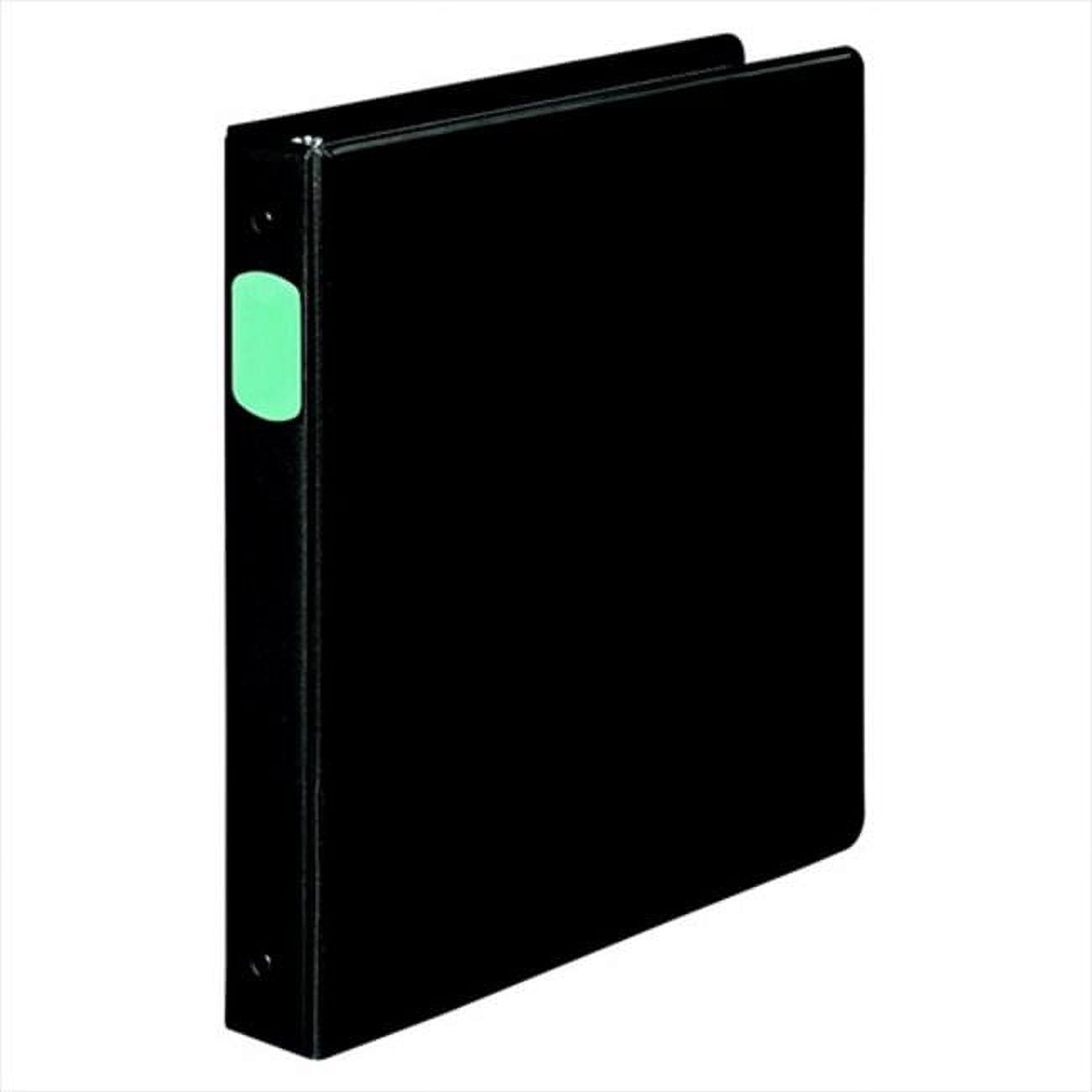 Wilson Jones 078432 Round Ring Binder With Color Label Insert, Black ...
