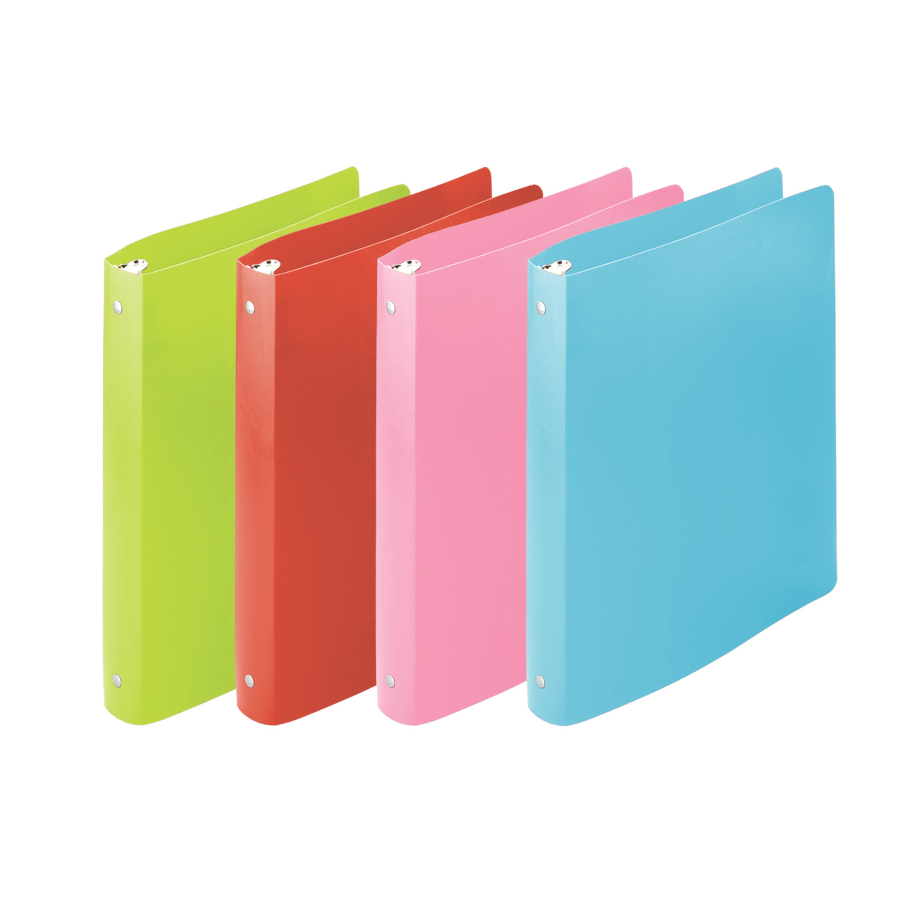 Wilson Jones ACCOHIDE Round Ring Binder, 1/2", Assorted Colors ...