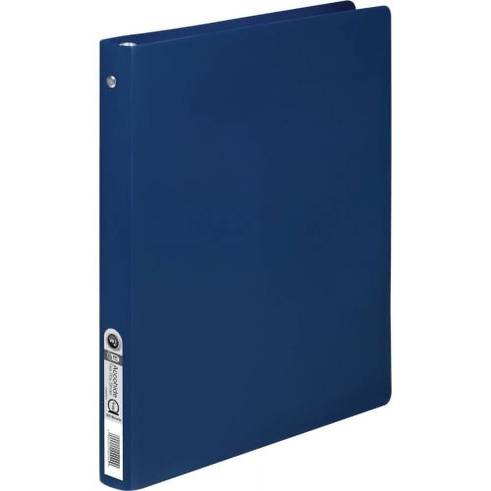 Wilson Jones ACCOHIDE Round Ring Binder 1/2" Binder Capacity - Letter ...