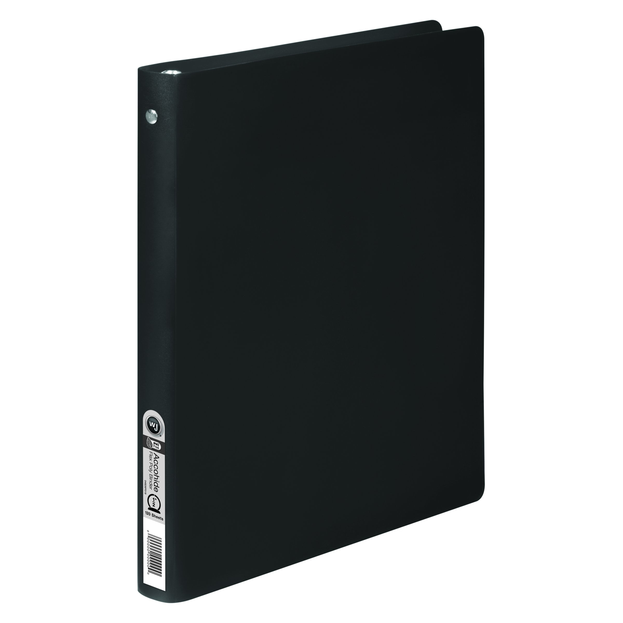 Wilson Jones ACCOHIDE Round Ring Binder, Tear-proof, Matte, Black ...