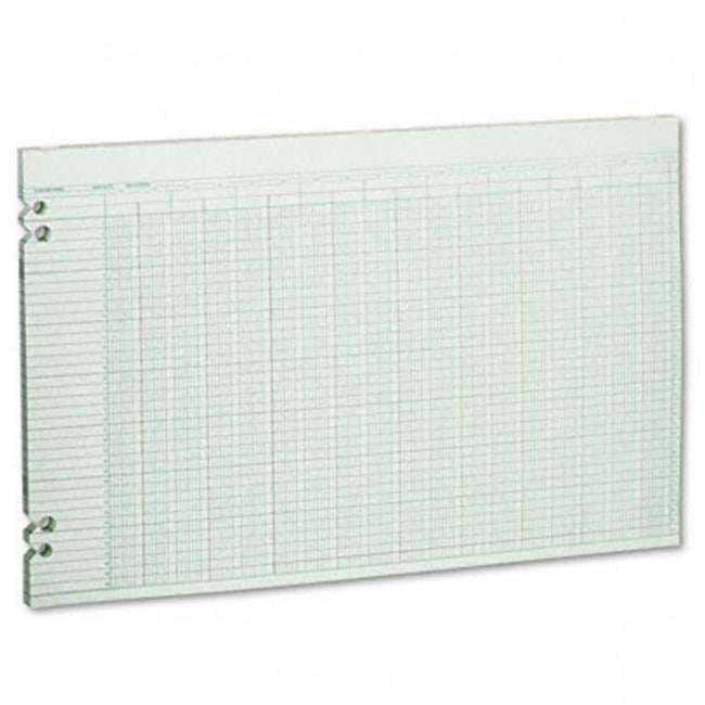 Wilson Jones Accounting Sheets 30 Columns 11 x 17 100 Loose Sheets Pack GN - Walmart.com