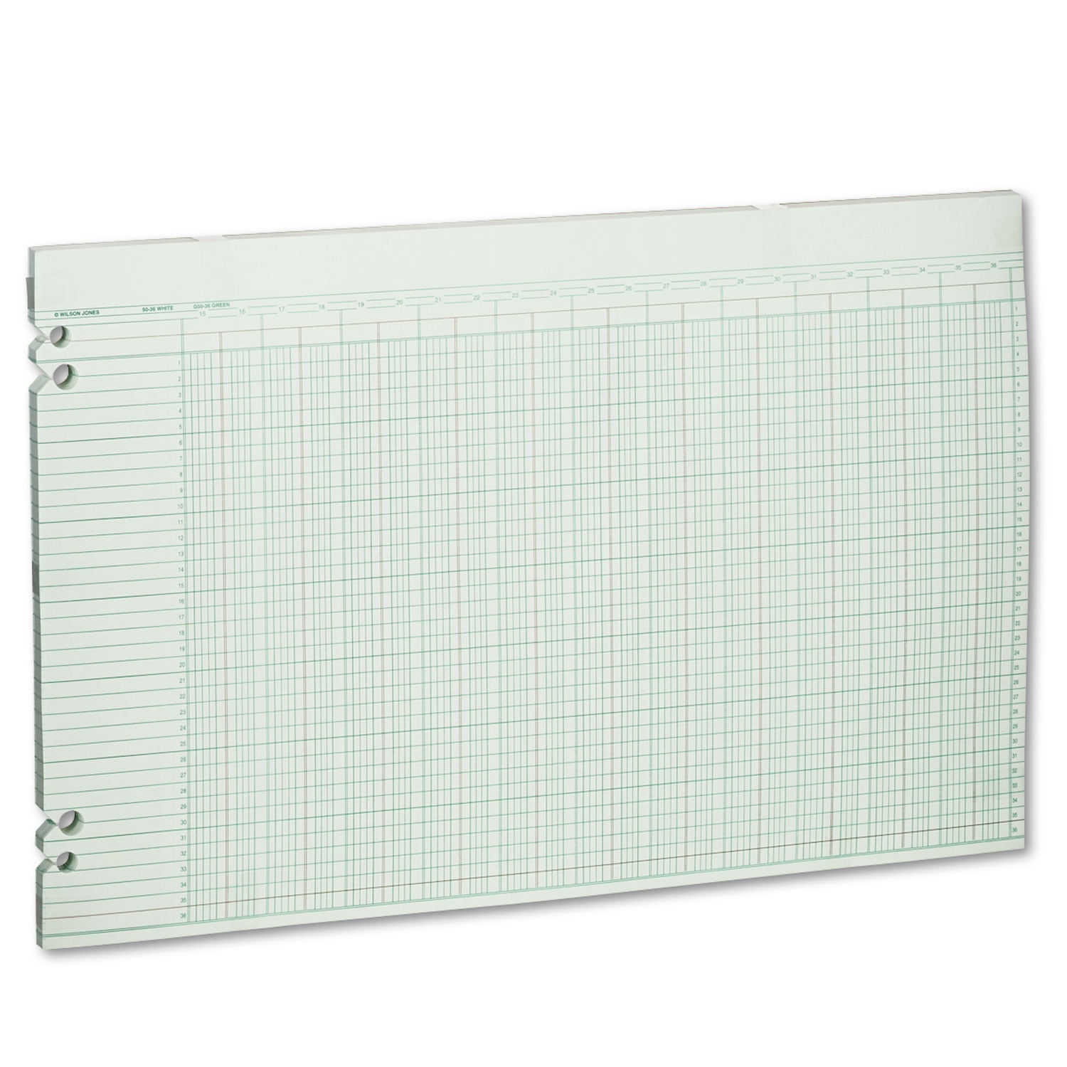 Wilson Jones Accounting Sheets 36 Columns 11 x 17 100 Loose Sheets/Pack ...