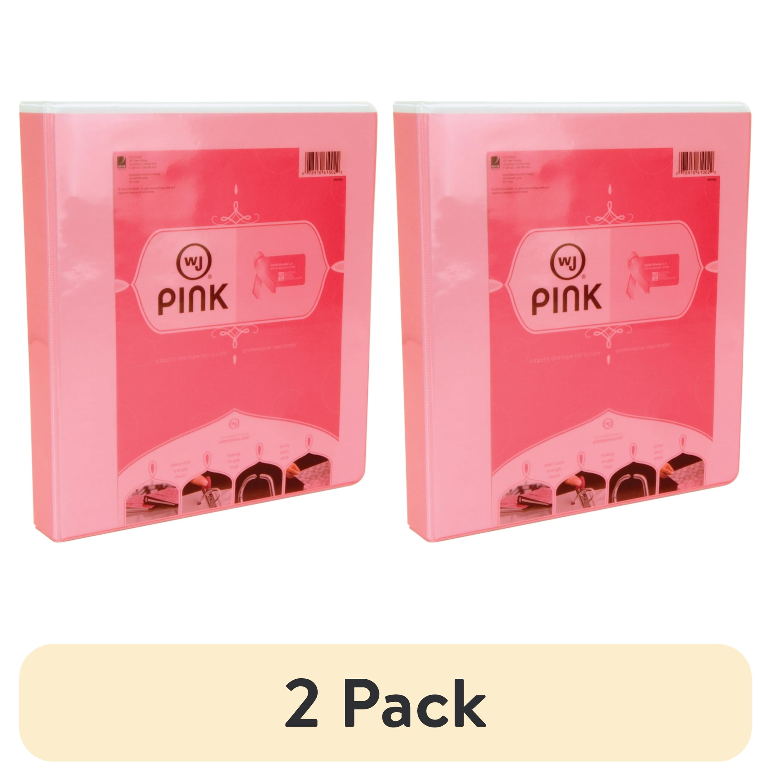 (2 pack) Pink D-Ring Binder - Walmart.com