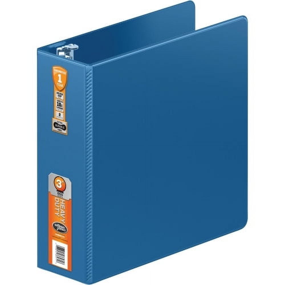 Wilson Jones Extra-Durable Hinge Heavy-Duty View Binder 3" Binder ...