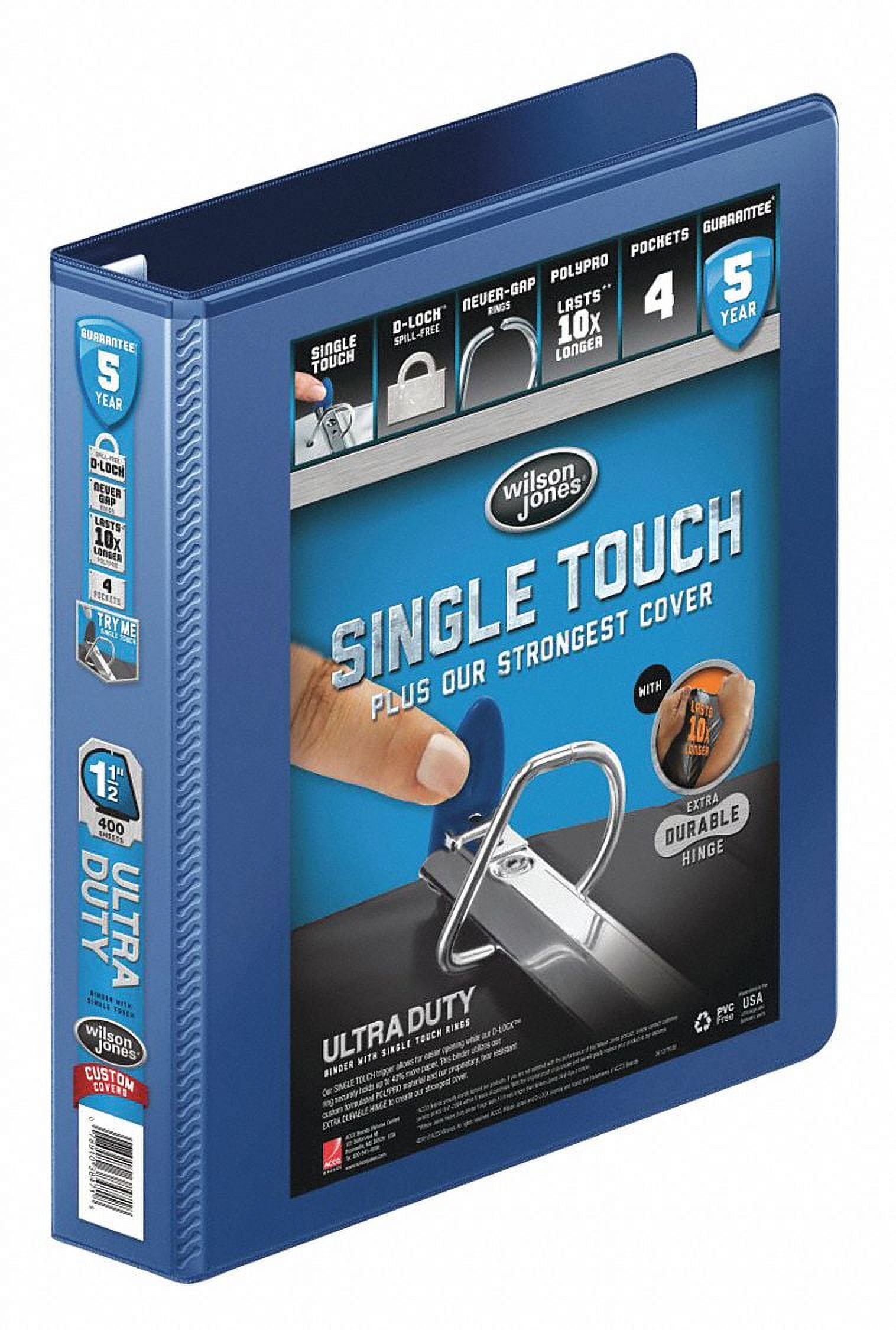 Wilson Jones Extra Durable Hinge Ultra-Duty View Binder - Walmart.com