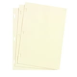 "Wilson Jones Durable Ledger Sheets, 8 1/2"" x 11"", Ivory, Plain, Acid ...