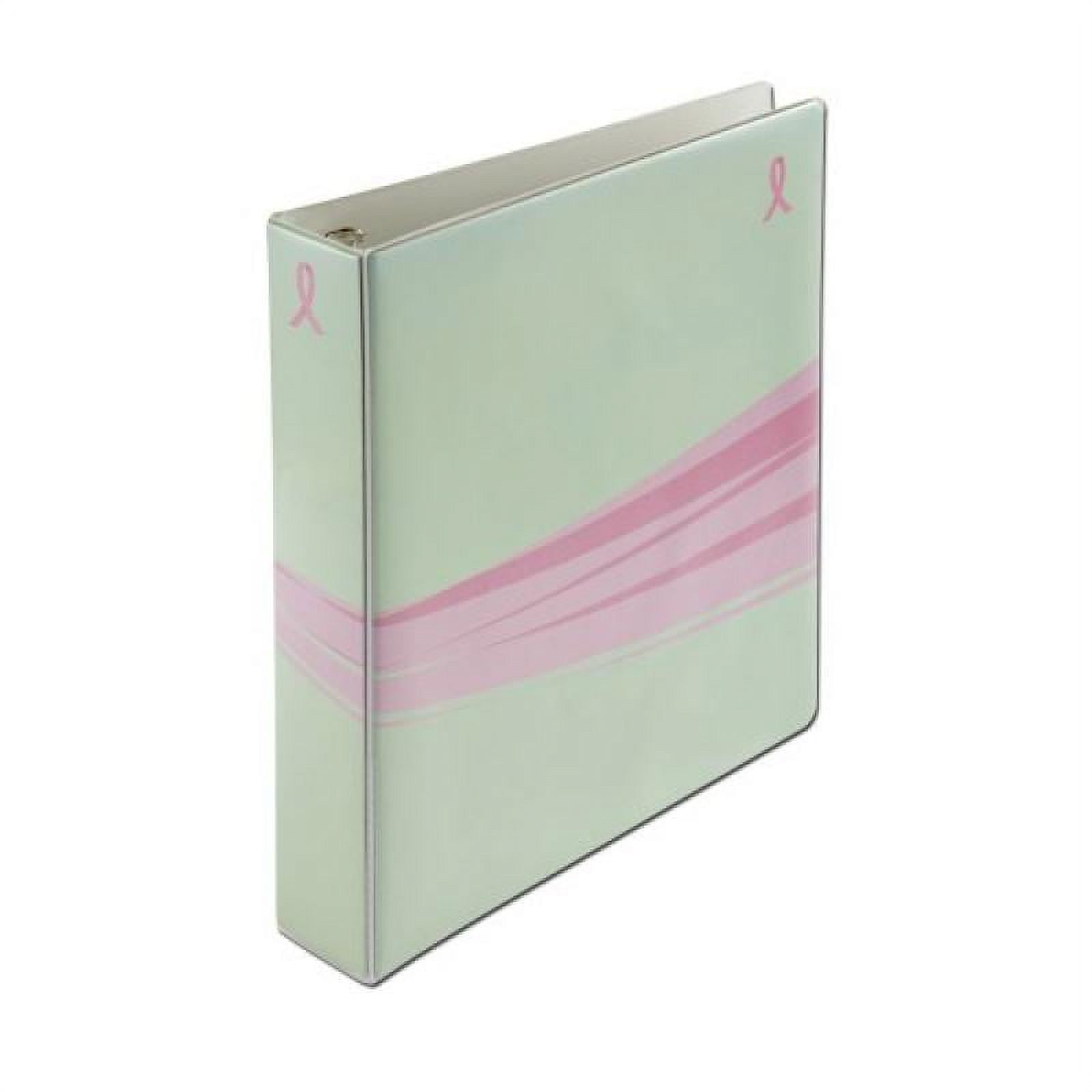 Wilson Jones Think Pink Wave Binder, 1.5 Inch Rings, Letter Size, Green ...