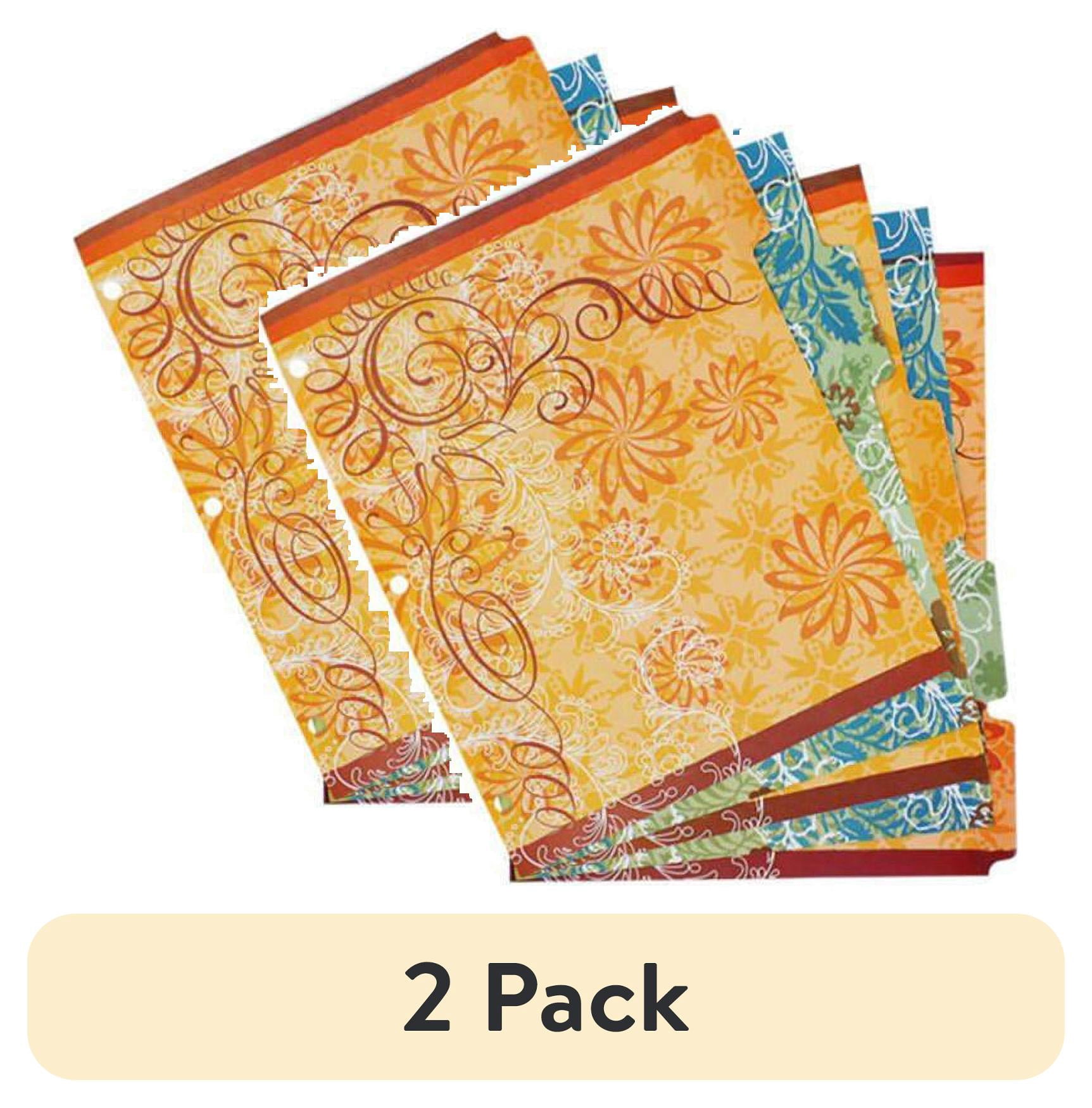 (2 pack) Wilson Jones Reinforced Tab Subject Dividers, Assorted, 5/Set ...