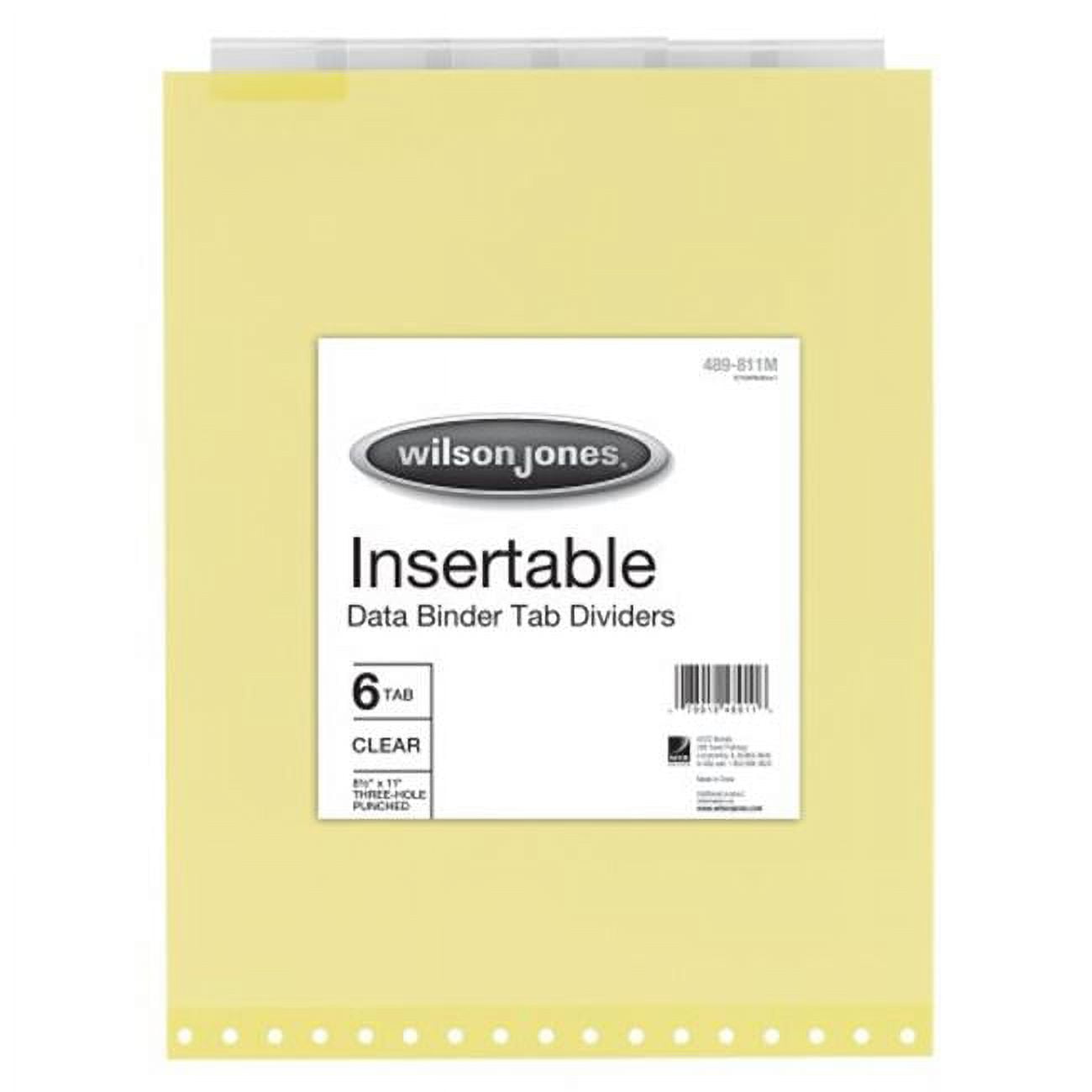 Wilson Jones W489-811M Insertable Dividers For Data Binders, Pack Of ...