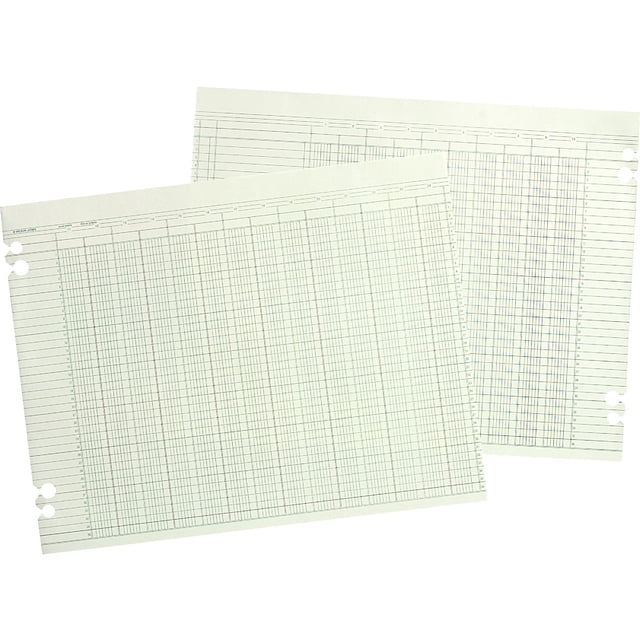 Wilson Jones, WLJG106, Prepunched Ledger Paper Sheets, 100 / Pack ...