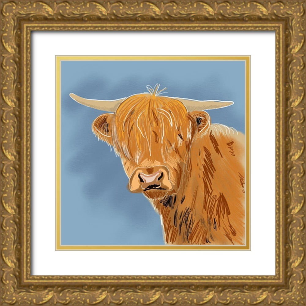 Wilson, Kali 20x20 Gold Ornate Wood Framed with Double Matting Museum ...