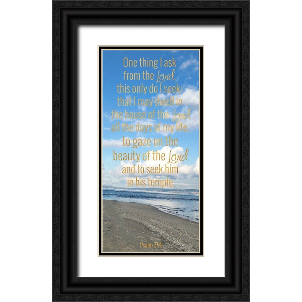 Wilson, Kali 9x14 Black Ornate Wood Framed with Double Matting Museum ...