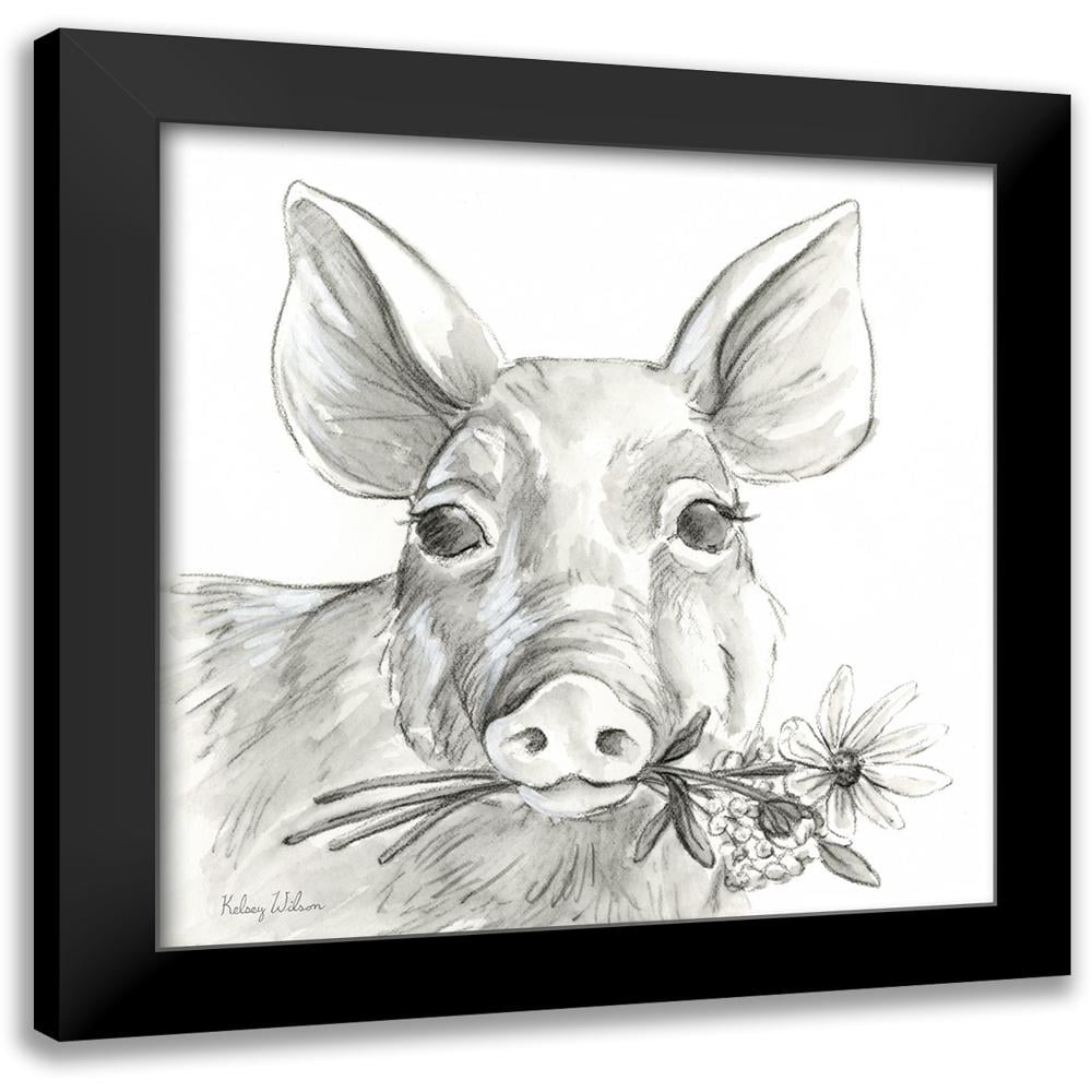Wilson, Kelsey 20x20 Black Modern Framed Museum Art Print Titled ...