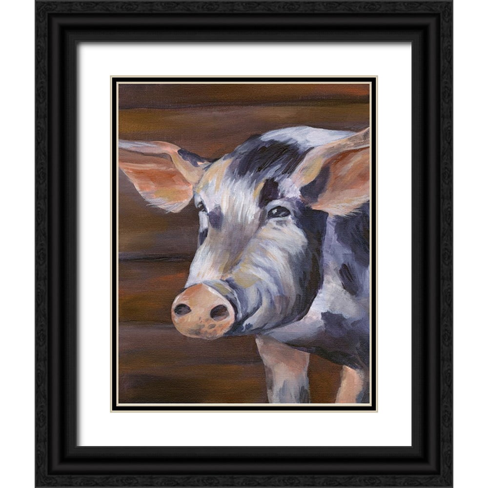 Wilson, Kelsey 26x32 Black Ornate Wood Framed with Double Matting ...