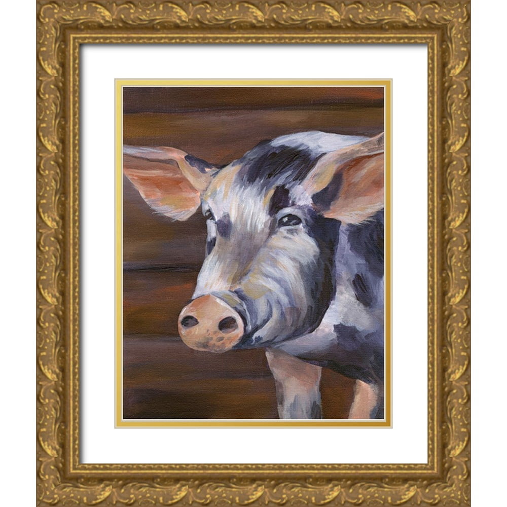 Wilson, Kelsey 26x32 Gold Ornate Wood Framed with Double Matting Museum ...