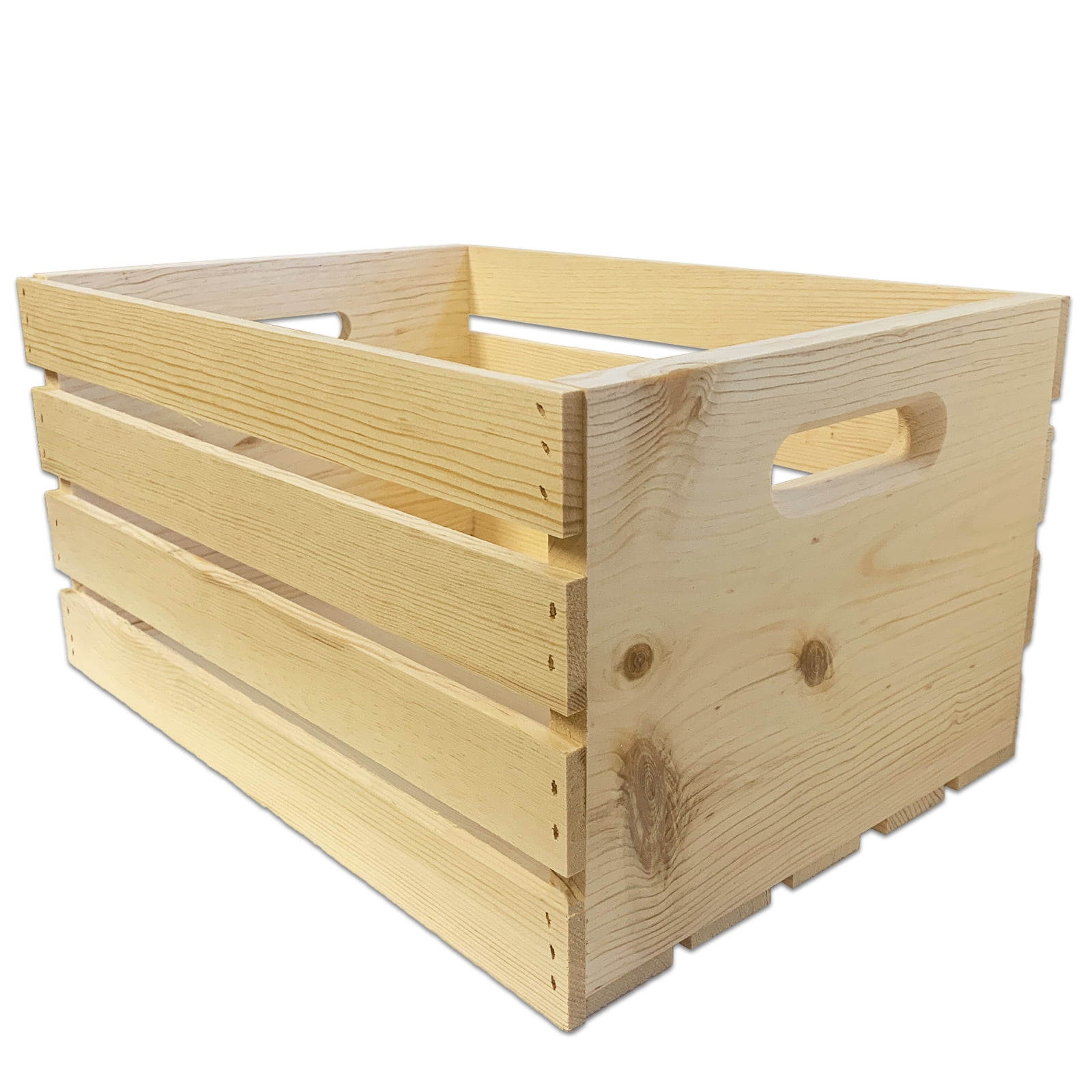 Wilson Large Pine Wood Crate (Single) - Walmart.com