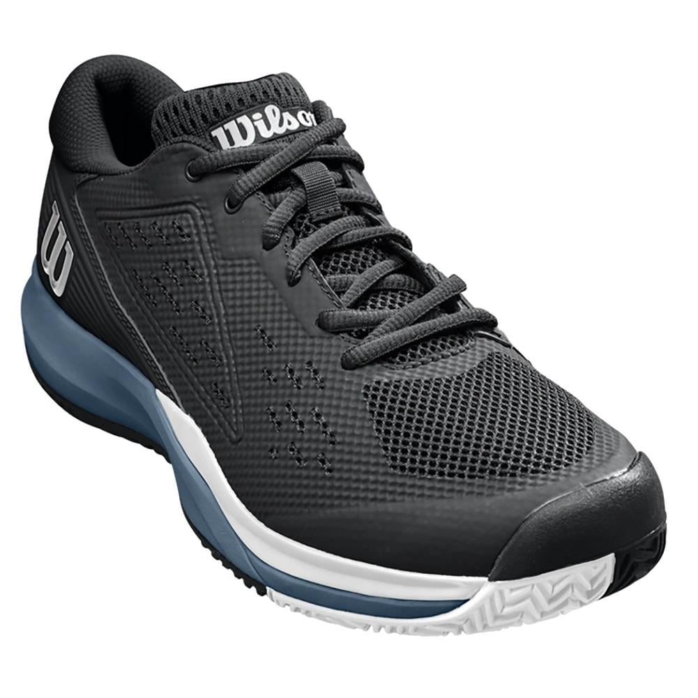 Wilson Men`s Rush Pro Ace (2E) Tennis Shoes Black and China Blue ( 12 ...
