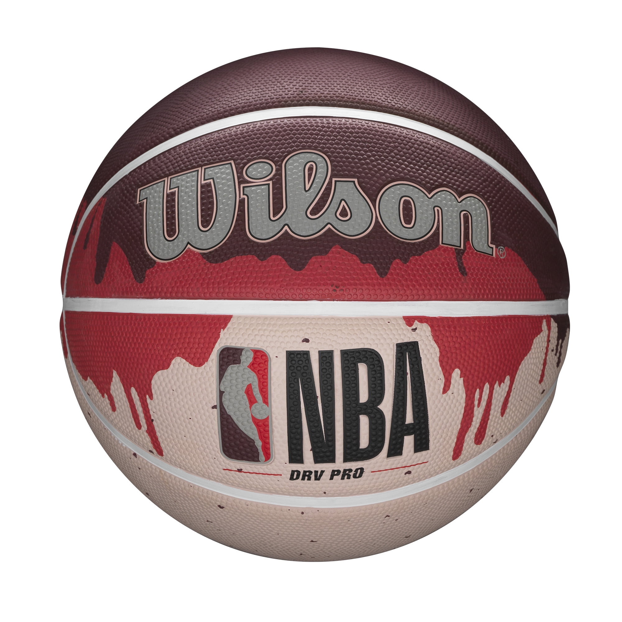 Wilson NBA DRV Pro Outdoor Basketball 27.5 in Red - Ultimate Grip and ...