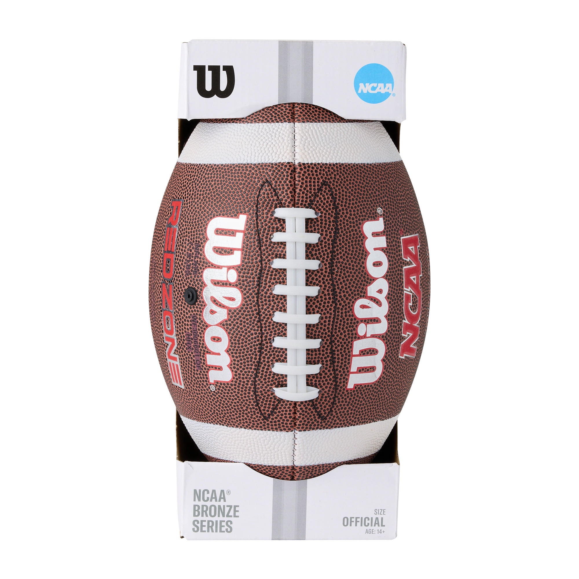 Wilson NCAA Red Zone Composite Football - Brown, Official Size (Ages 14 ...