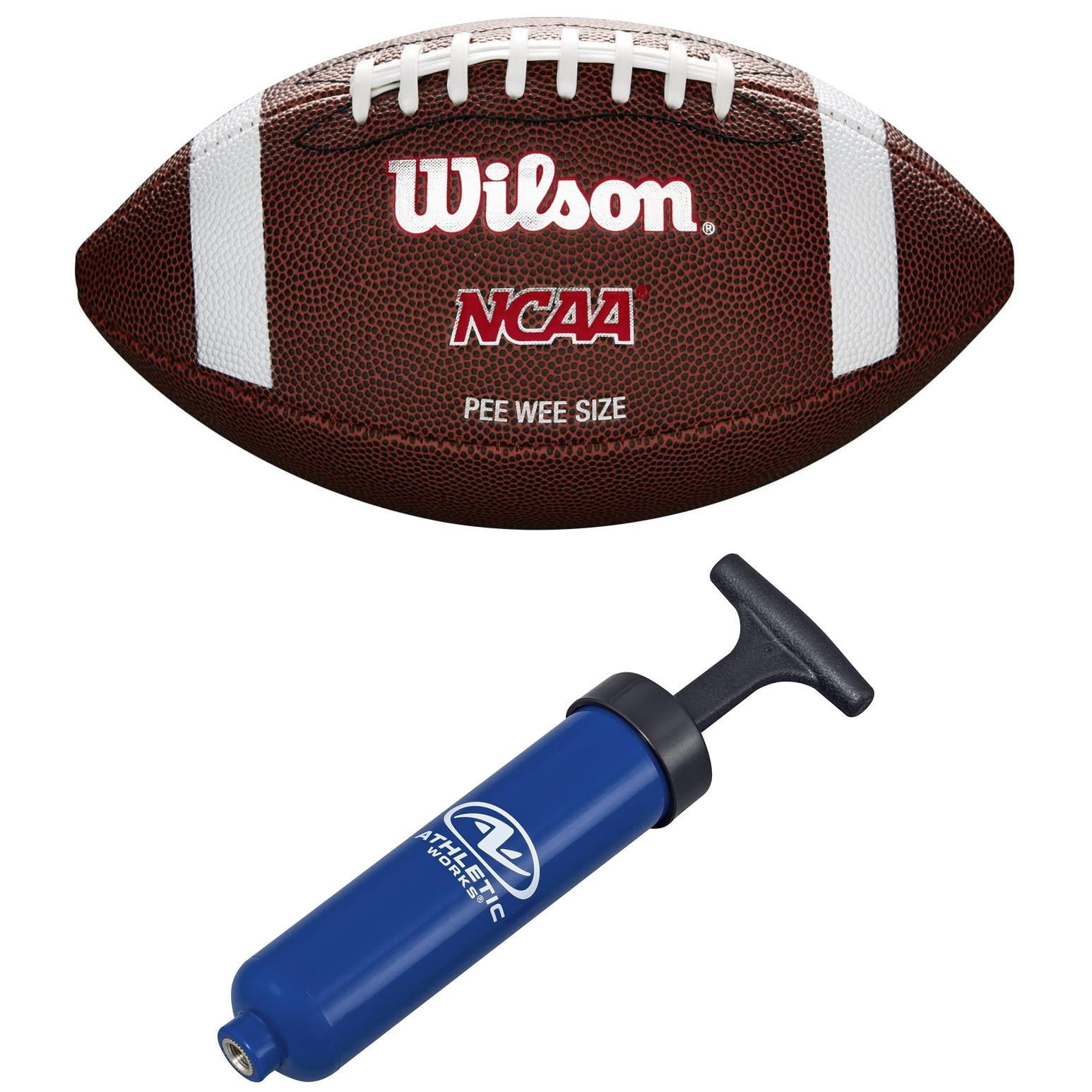 Wilson NCAA Red Zone Composite Football, Size Pee Wee Ages 6-9 + AW 8in ...