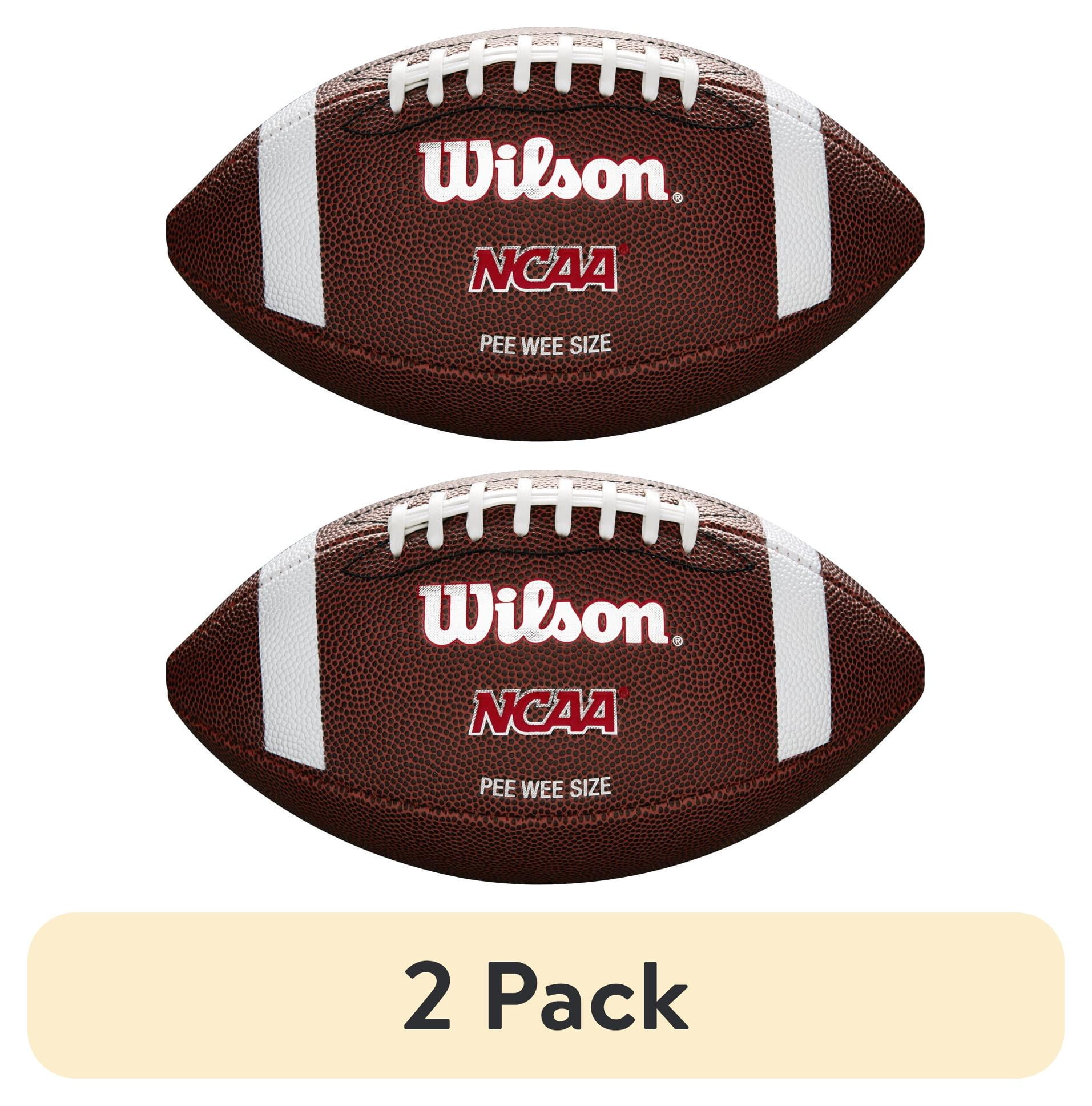 (2 pack) Wilson NCAA Red Zone Composite Football, Size Pee Wee Ages 6-9 ...