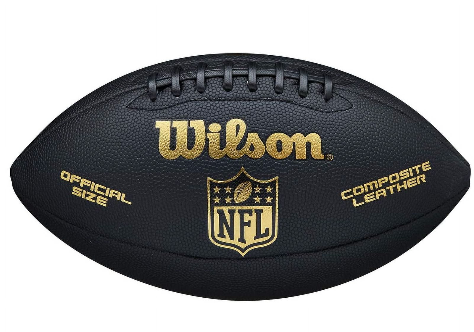 Wilson NFL Silver Series Mini Team Football - Official Size, Black and ...