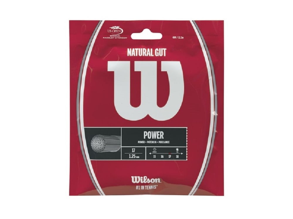 Wilson Natural Gut Tennis String ( 17G Natural ) - Walmart.com