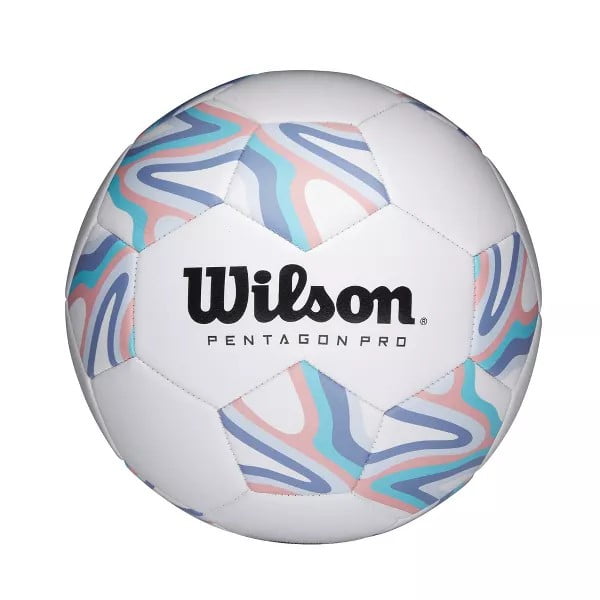 Wilson Pentagon Pro Pastel Soccer Ball, Size 4, Composite Shell, Butyl ...