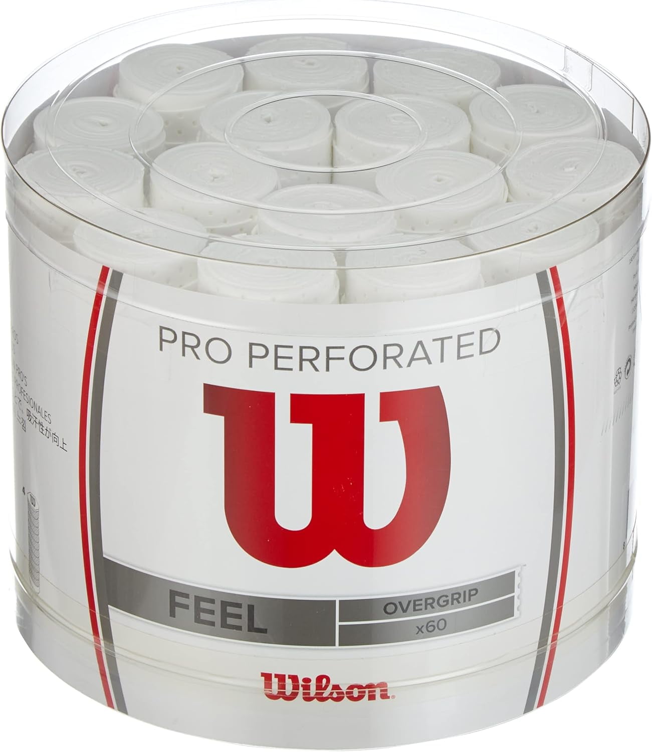 Wilson Pro Perforated Tennis Racket Overgrip Pro Perforated, White ...