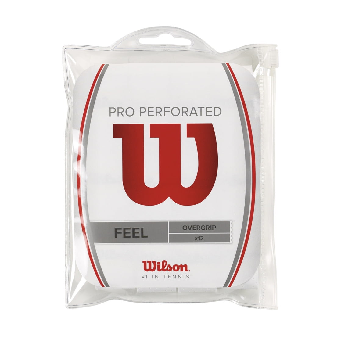 Wilson Pro Perforated Tennis Racket Overgrip - White, 12 Pack - Walmart.com