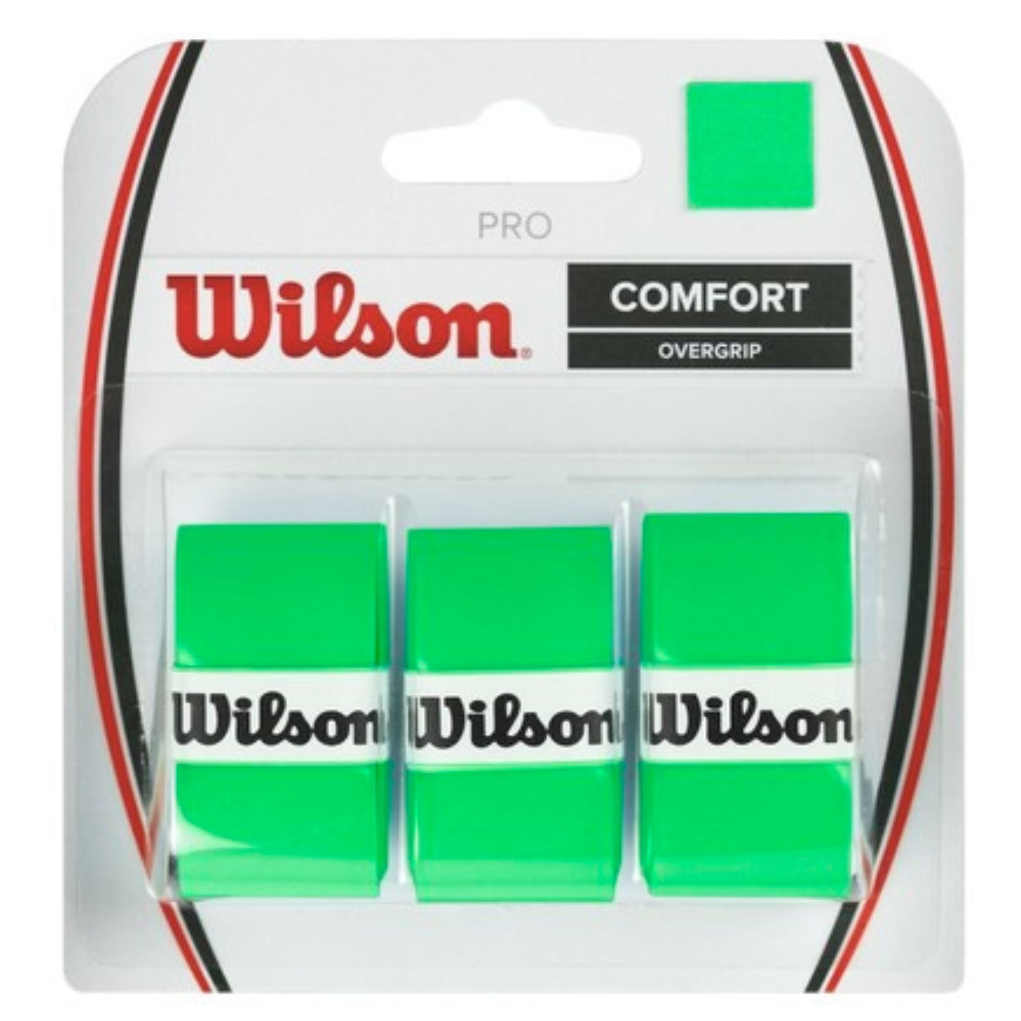 Wilson Pro Overgrip Tennis Racquet Handle Wrap with Tape, 3-Pack (Green ...