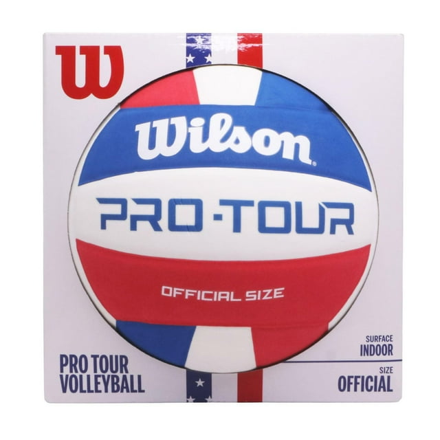 Wilson Pro Tour Volleyball - Red/White/Blue - Walmart.com