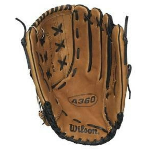 Wilson Softball Glove Slowpitch A360 Brown/Black 14" Right-Handed Thrower - Walmart.com