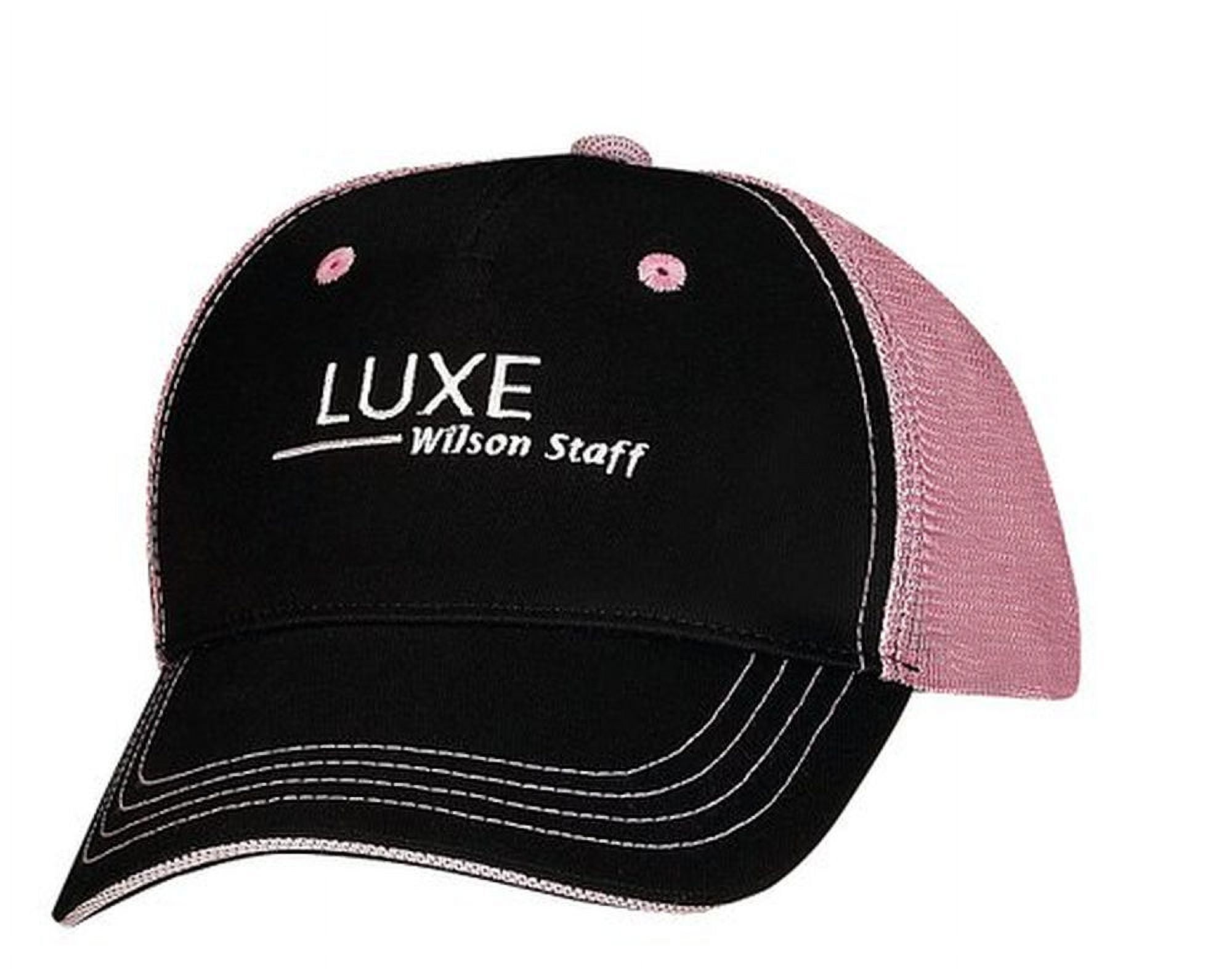 Wilson Staff Luxe Cap (Black/Pink, Adjustable) Ladies CAP NEW - Walmart.com