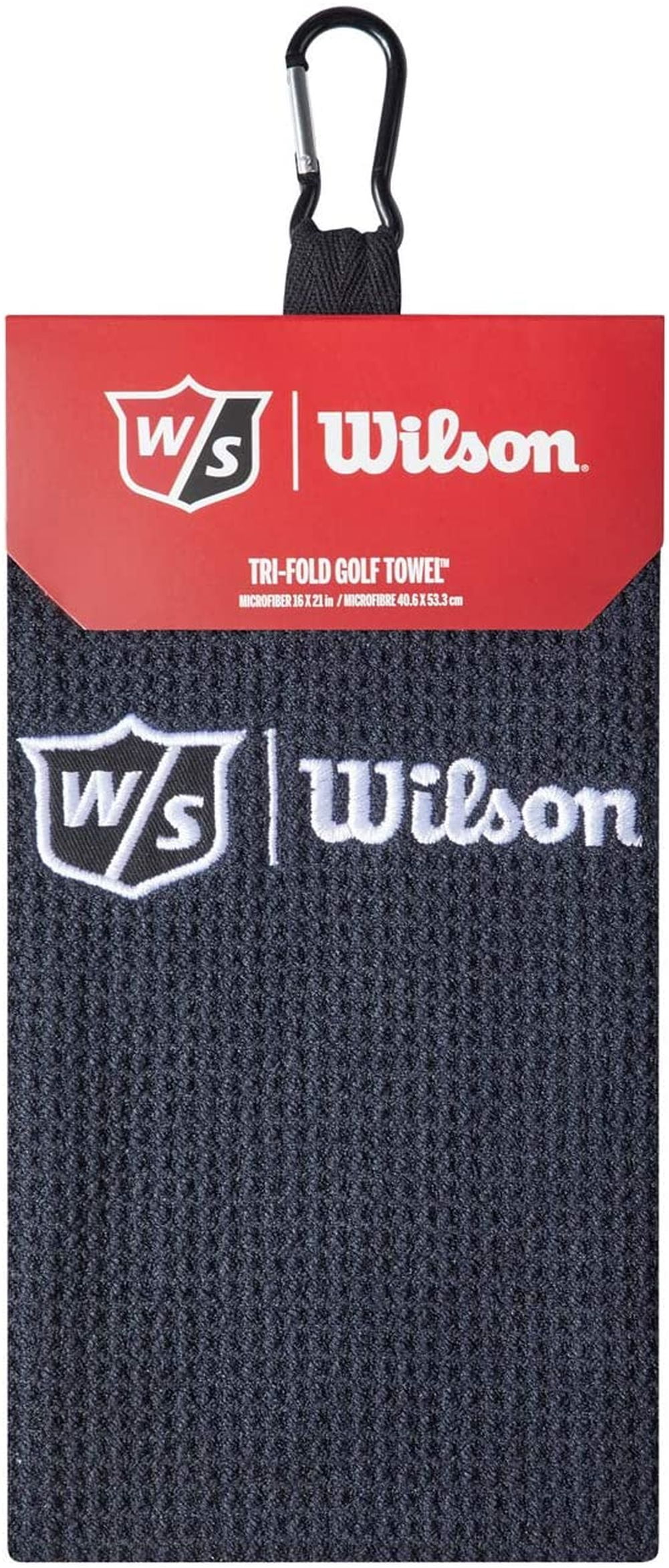 Wilson Staff Microfiber Tri-fold Towel 2022 (Black, 16" x 21") Golf NEW ...