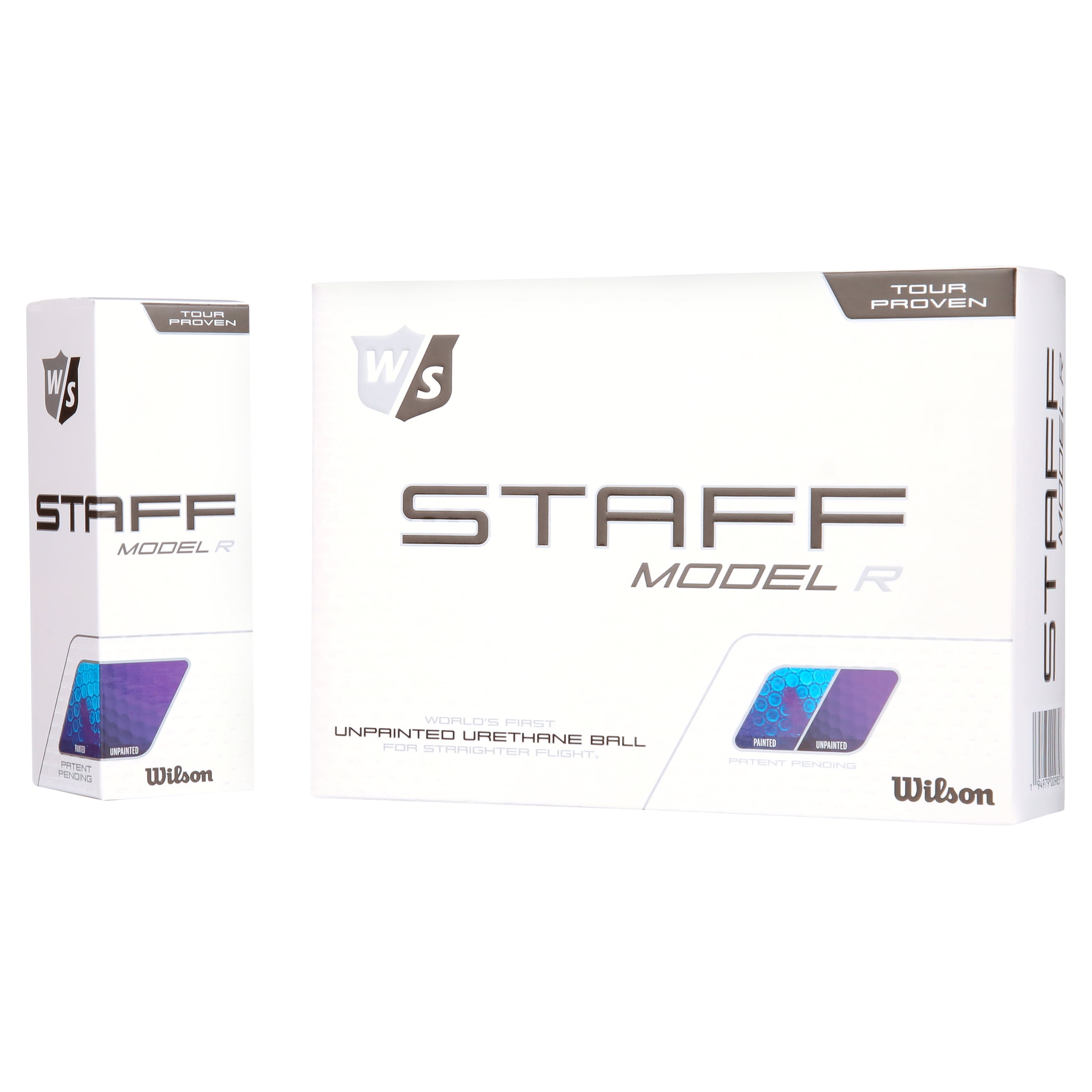 Wilson Staff Model R Golf Balls, 1 Dozen - Unpainted Urethane, Matte ...