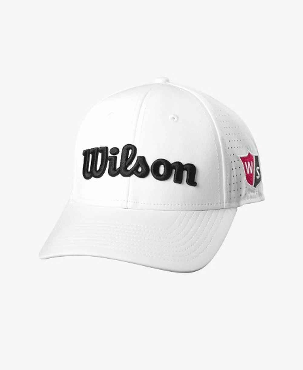 Wilson Staff Performance Mesh Golf Cap (White, Adjustable) Golf Hat NEW ...