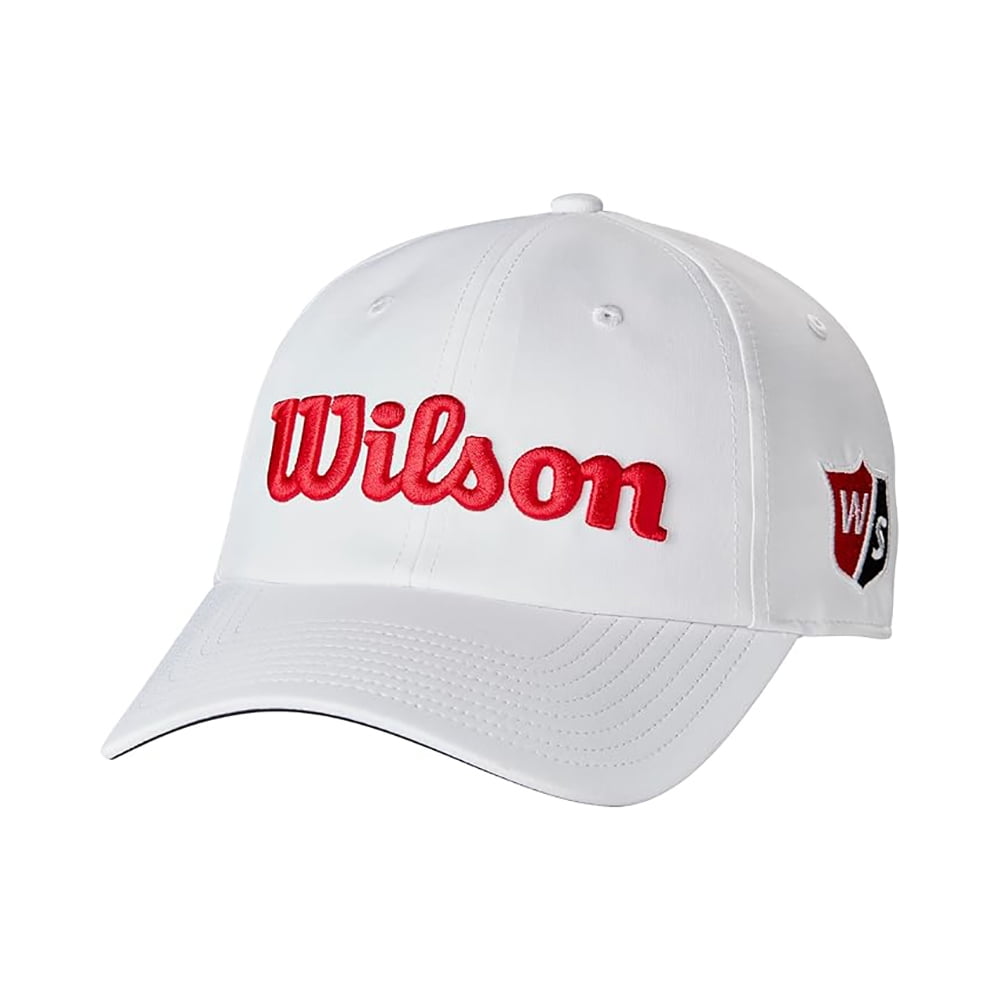 Wilson Staff Golf Pro Tour Adjustable Backstrap Hat, White/Red ...