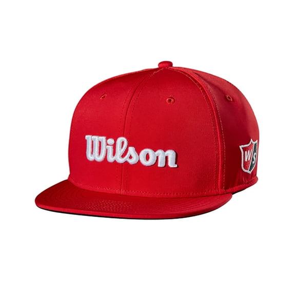 Wilson Staff Golf Pro Tour Flat Brim Adjustable Backstrap Hat, Red ...